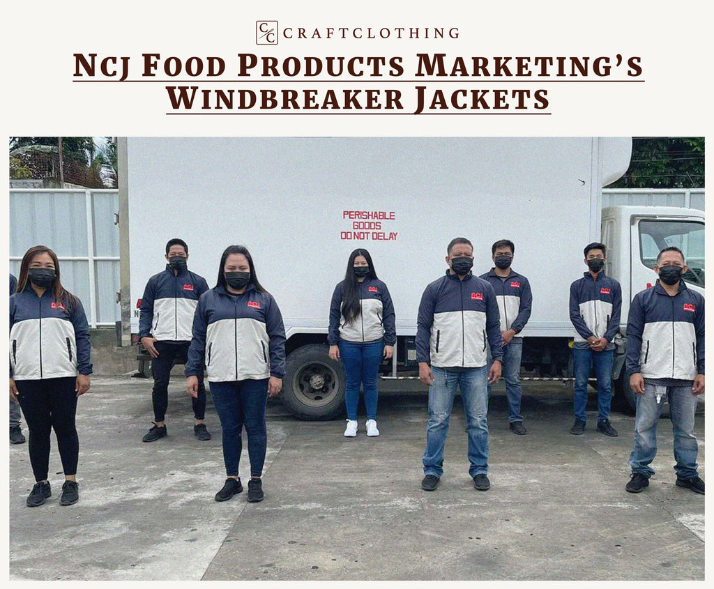 NCJ FOOD PRODUCTS MARKETING'S WINDBREAKER JACKETS – Craft Clothing